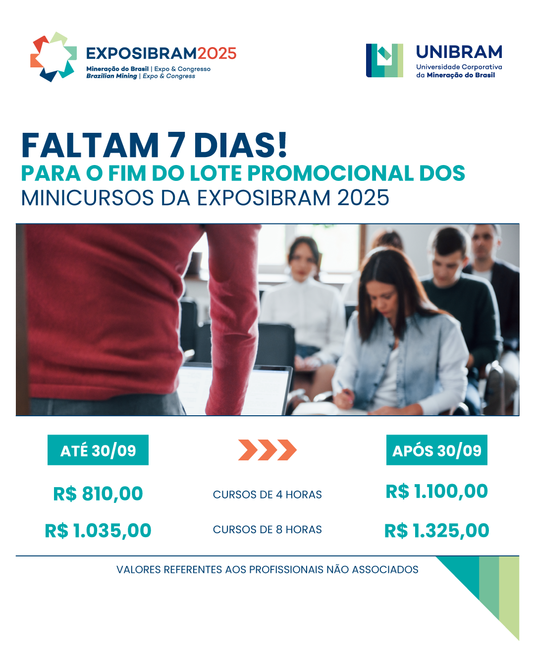 Faltam 7 dias para o fim do lote promocional dos minicursos da ...